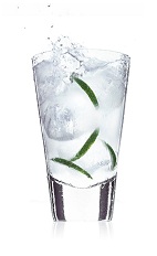 The Cointreau Bubbles drink is made from Cointreau, lime and club soda, and served in a highball ...